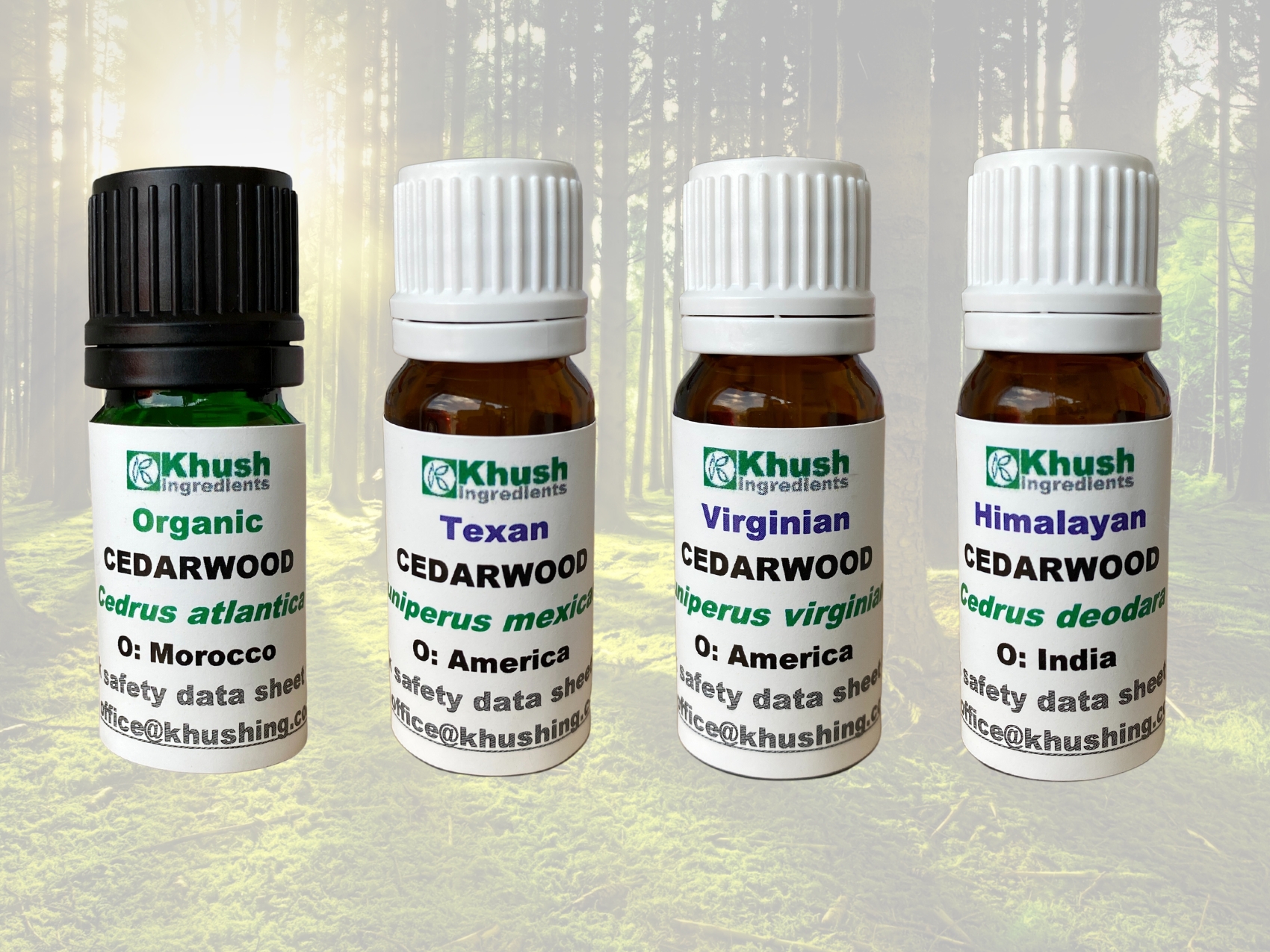 Product of the month April our range of Cedarwood - Khush Ingredients